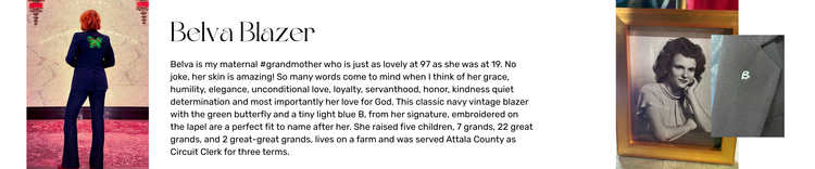 Belva Blazer – Green Butterfly Atelier